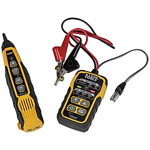 Klein Tools VDV501-851 Cable Tester Kit & Klein Tools VDV500-820 Cable Tracer with Probe Tone Pro Kit for Telephone, Internet, Video, Data and Communications Cables