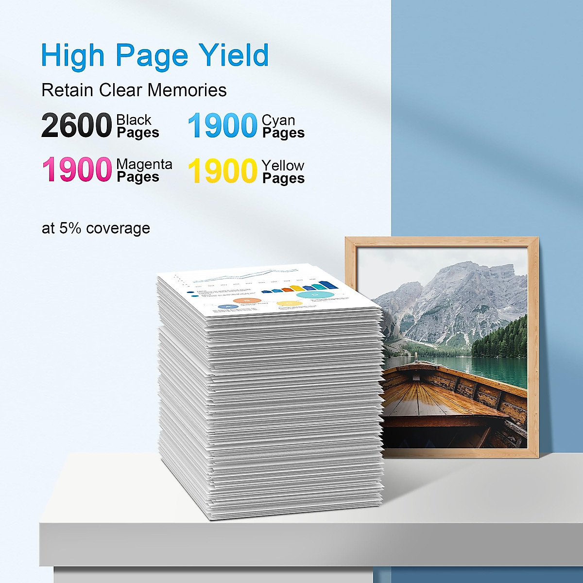 802XL Ink Cartridges Remanufactured Replacement for Epson 802 XL Ink Cartridges Combo Pack Compatible with WF-4720 WF-4730 WF-4734 WF-4740 EC-4040 EC-4030 EC-4020 Printer (4 Pack)