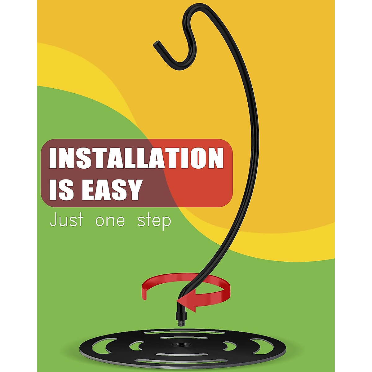 Coopenju Banana Holder Stand Stainless Steel, Modern Banana Tree Hanger with Larger Base & Won't Topple Over, Banana Hanger Rack for Any Kitchen Countertop