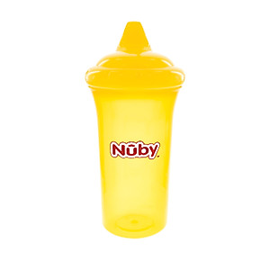 Nuby No-Spill Cup with Dual-Flo Valve, Sippy Cup for Baby and Toddler, 9 Ounce, Color May Vary (Package Includes Any 1 Random Color Sippy Cup Only)