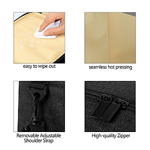 Teamoy Breastmilk Cooler Bag with Ice Pack, Travel Baby Bottle Carrier Tote Bag Fits Up To 6 Large 9 Ounce Bottles, Black