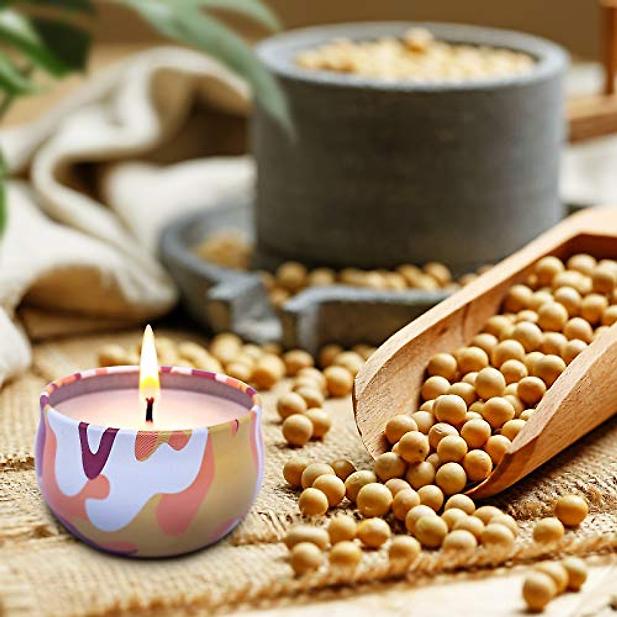 Scented Candle Gift Set Soy Wax Candles for Women, Home, 9 Packs,Portable Travel Jar Candle Home Aromatherapy, 175 Hours Long Lasting Soy Wax Aromatherapy Candle Set for Women's Gift