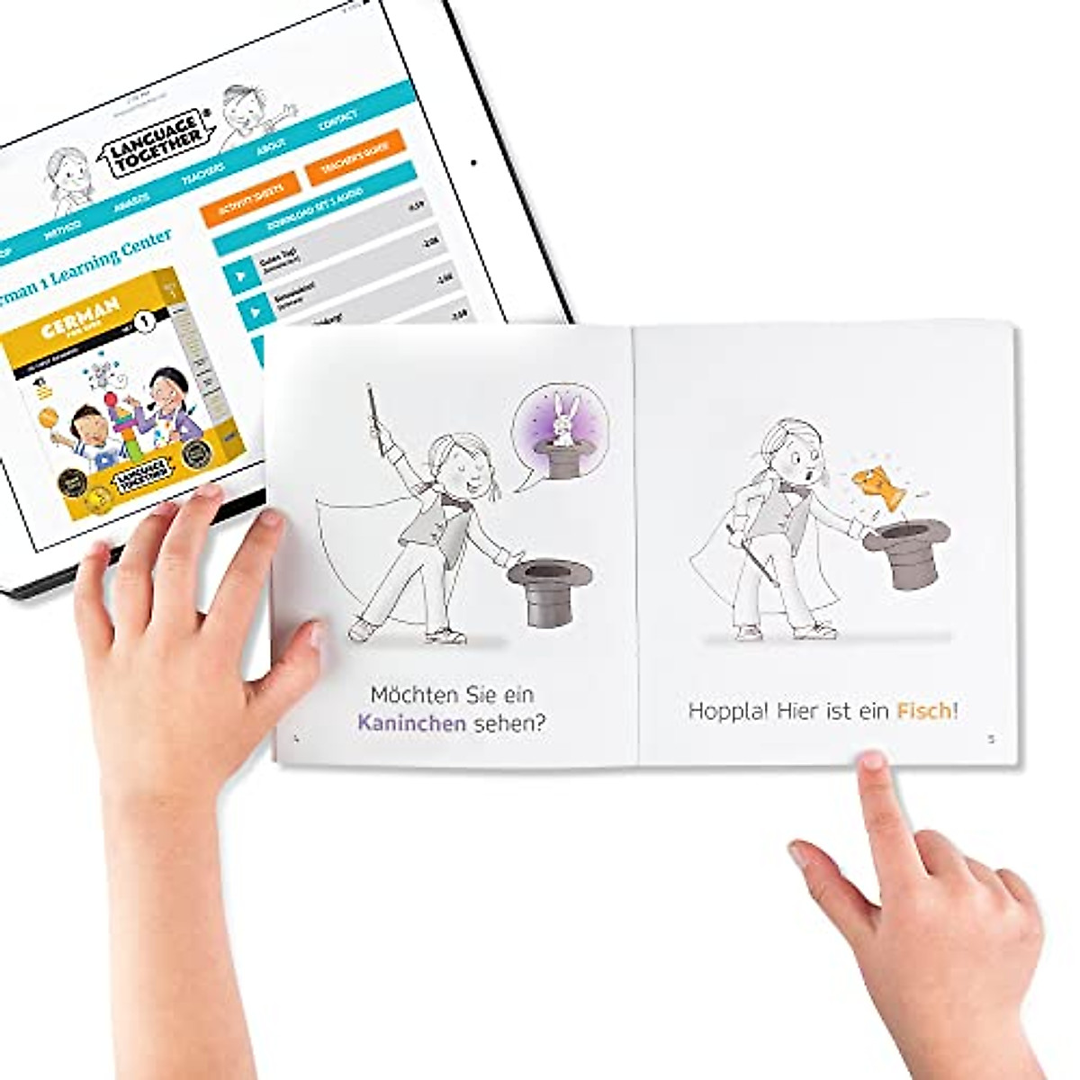 German for Kids: Beginner Learning Set of 10 First Reader Books with Online Audio and 100 Words: Learn German for Kids Ages 3-8, Set 1 by Language Together
