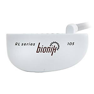 Bionik 105 Nano White Golf Putter Right Handed Semi Mallet Style with Alignment Line Up Hand Tool 35 Inches Senior Men's Perfect for Lining up Your Putts