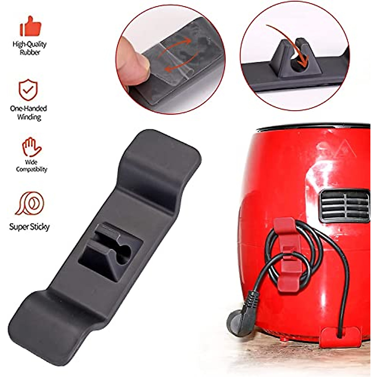 24 PCS Stand Mixers Cord Organizer, Kitchen Appliances Cord Wrapper Mixer Wrap, Essential Cable Organizer, Wire Storage Attachment Compatible with Coffee Maker Pressure Cooker Air Fryer