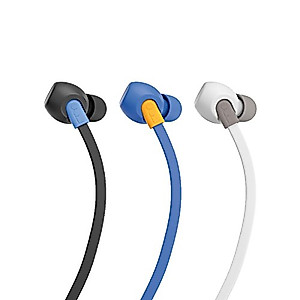 JAM Tune In Bluetooth Neckband Style Headphones 30 ft. Range, 12 Hour Playtime, Hands-Free Calling, Sweat and Rain Resisitant IPX4 Workout Earbuds Black