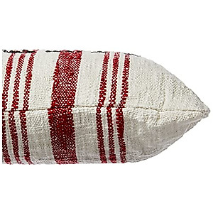 Mud Pie Merry Christmas Long Pillow, White, 11" x 35"