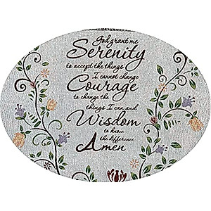 EZ.enjoy God Grant Me The Serenity Prayer Woven Tapestry Throw Blanket with Fringe 50 X 60 Inches