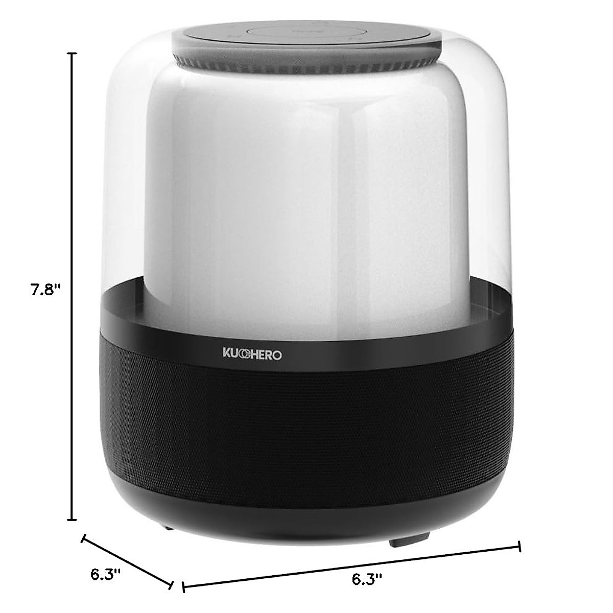 50W Subwoofer Bluetooth Speaker, Night Lights Speaker with Beat-Driven Light Show, True Wireless Stereo Pairing/Aux/TF Card, 24Hrs Playtime, Punchy Bass Loud for Party Home, Decoration Gift Lamp