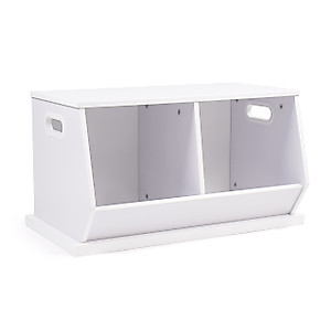 Humble Crew Wood Toy Storage Cubby and Kids Bookcase
