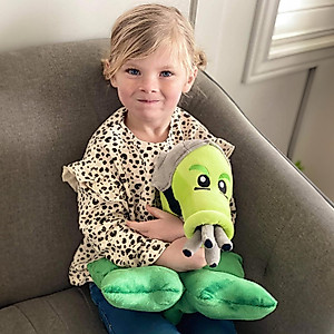 ENOMIN Cute Plant Plush Toy - 12 Inch Peashooter from PVZ, Ideal for Kids & PVZ Fans, for Halloween & Christmas