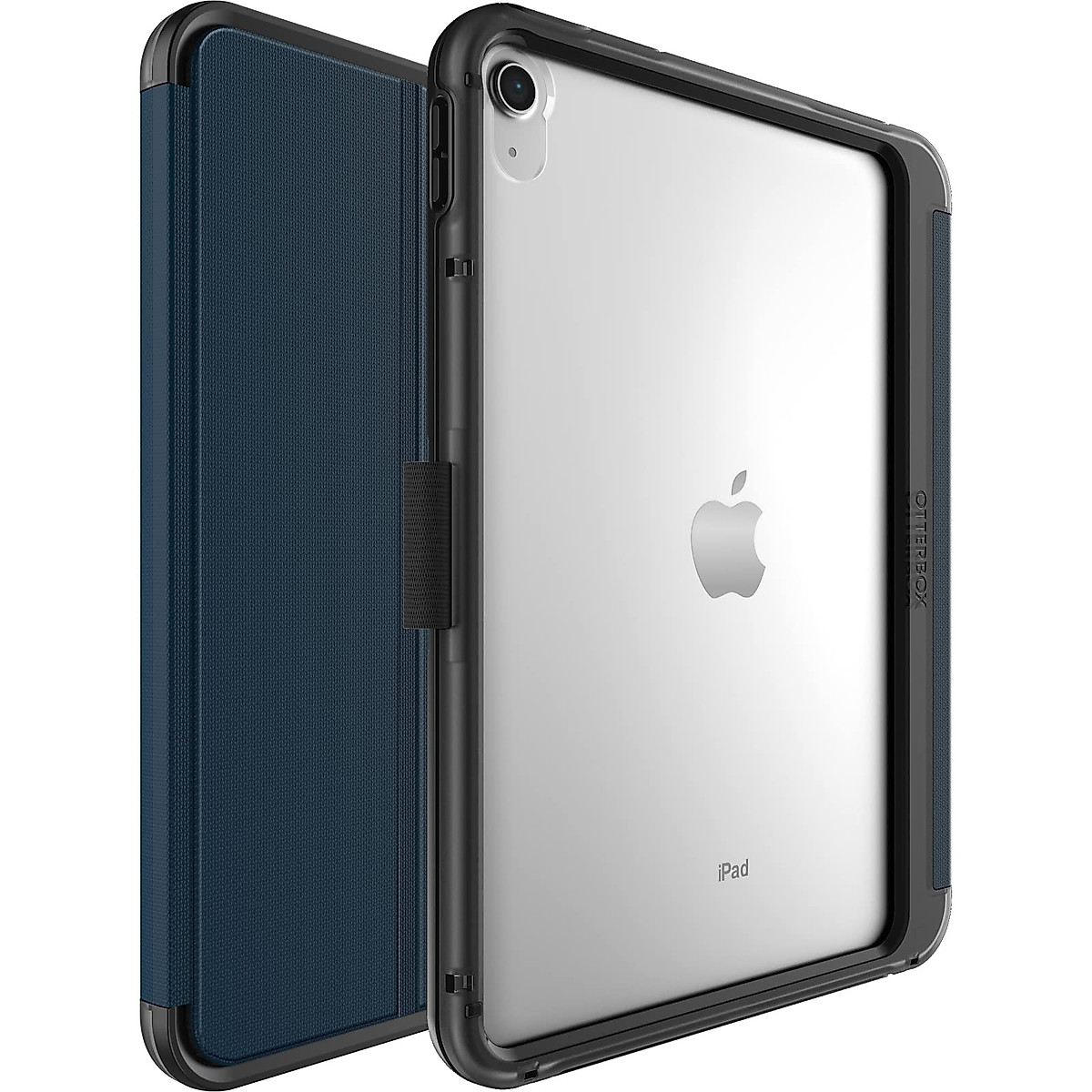 OtterBox Symmetry Folio Series case for iPad 10th Gen (ONLY) - Coastal Evening (Clear/Black/Blue), Ultra-Sleek Design, Multiple Viewing Positions, Magnetic Sleep/Wake Cover