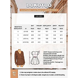 Dokotoo Sweater Dress V Neck Long Sleeve Knit Pullover Sweaters Trendy Buttons Bodycon Mini Dress Khaki Large