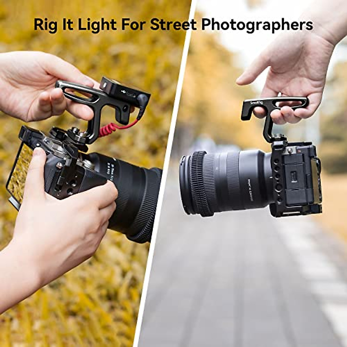 SMALLRIG Mini Top Handle for Lightweight Vlogging Cameras with 1/4"-20 Screws - HTS2756 SMALRIG Mini Top Handle for Lightweight Vlogging Cameras with 1/4"-20 Screws - HTS2756