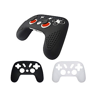 angwang Game Controller Protective Cover Sleeve Case Soft Silicone Skin for -Google Stadia Premiere Edition Gamepad Black 17x11cm