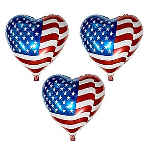 Mllxon 4th of July Balloons, American Flag Balloons, Patriotic Balloons for Independence Day Party Decorations Supplies