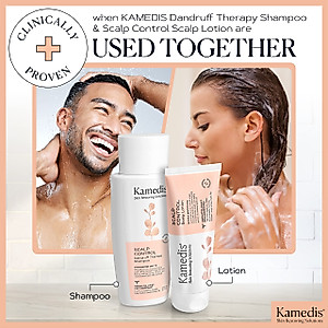 KAMEDIS Anti Dandruff Shampoo For Women & Men. For Itchy And Redness Scalp, Seborrheic Dermatitis Treatment & Flaky Hair. Contains 1% Zinc Pyrithione and Salicylic Acid. Paraben Free. 6.7 Fl Oz.