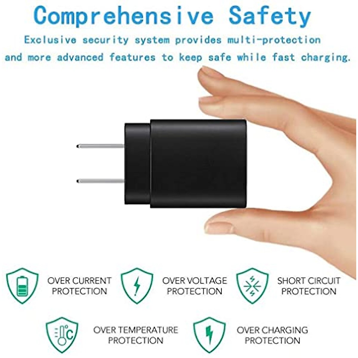 Samsung USB C Super Fast Charger 25W PD Type C Wall Plug Adapter Block Compatible with Samsung Galaxy S21 S20 Ultra 5G Note10 20 Plus, iPhone 12 Mini Pro Max 11 XS XR X 8 Plus and More(3 Pack)