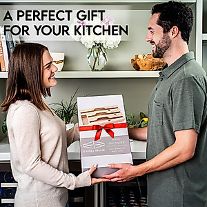 EmBee Home 4-in-1 Bamboo Wrap Organizer Dispenser with Storage for Kitchen Drawer - Compatible with Aluminum Foil, Plastic, and Paper Rolls "12 and "15 Rolls - Slider and Labels Included