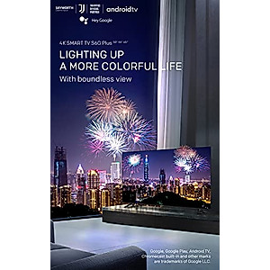 Skyworth 55 Inch S6G Plus Premium 4K Smart Android 10.0 TV, HDR10, Dolby Audio, Smart with Voice Control, Google Assistant, Chromecast, Android TV