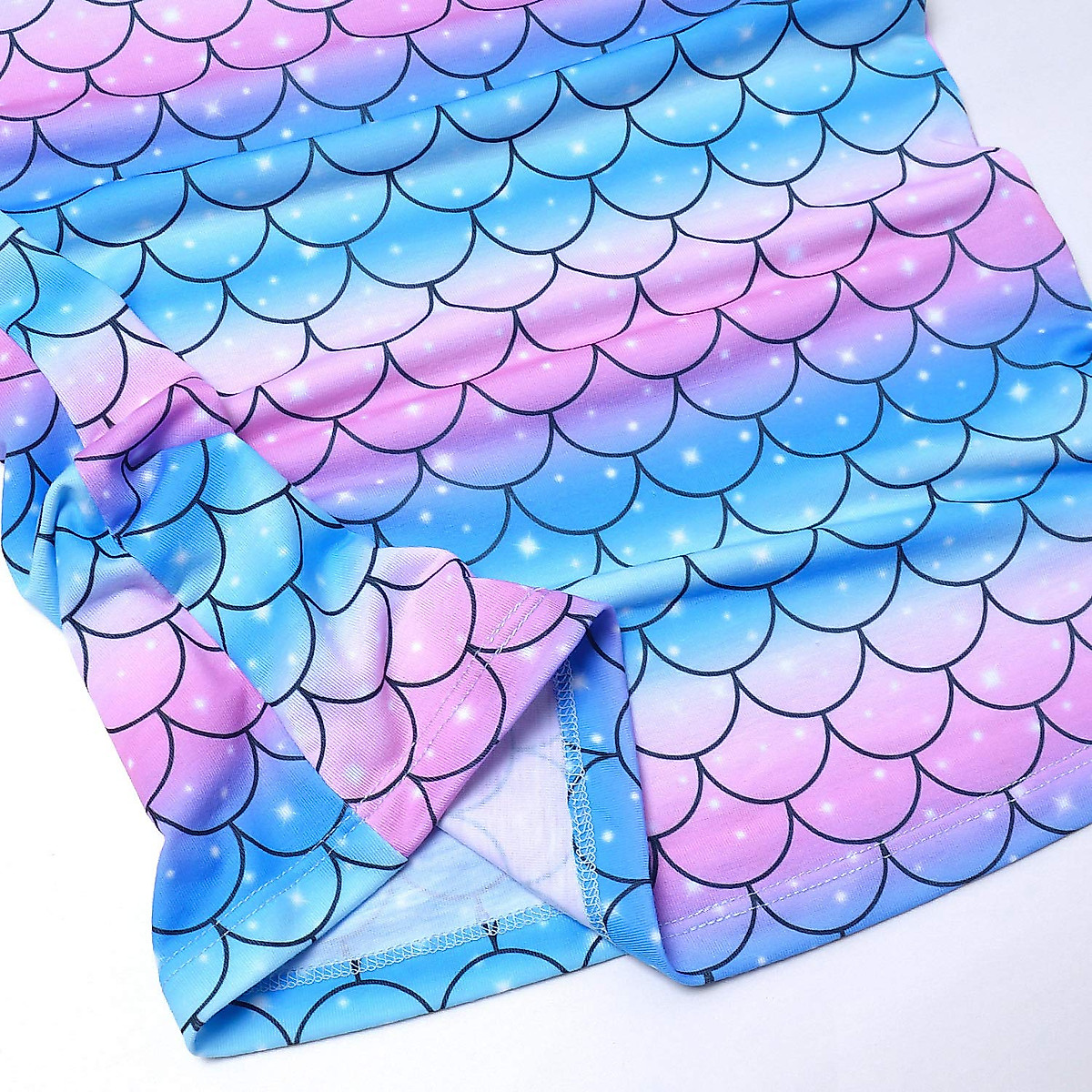 Matching American Girls&Dolls Nightgowns Mermaid Sleepwear Pajamas 18" Doll Dress,Size 6 7