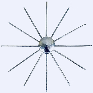 12 Cut Pie Marker, Cast Aluminum Guideline and Portion Divider, Commercial Grade Pie and Cake Marker by Tezzorio