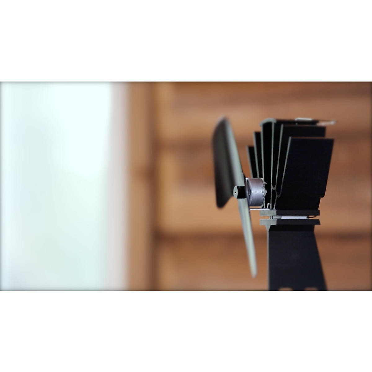 Ecofan® Original, Classic Styled, Heat Powered Wood Stove Fan, 100CFM, 800CAXBX, 7.9" Blade, Black