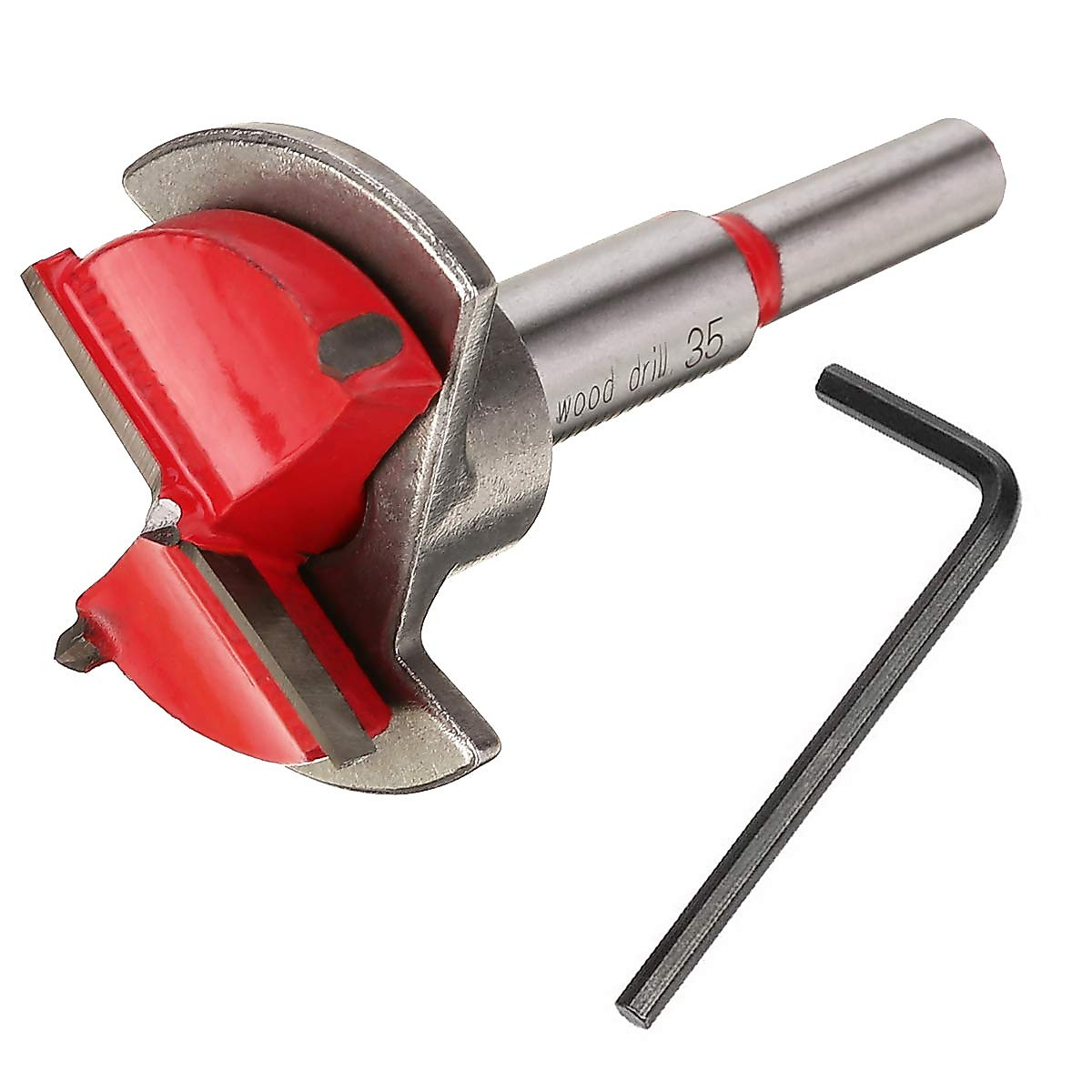 HJ Garden 35mm Forstner Bit Hinge Boring Hole Saw Drill Bit Tungsten Carbide Woodworking Hole Opener Tools