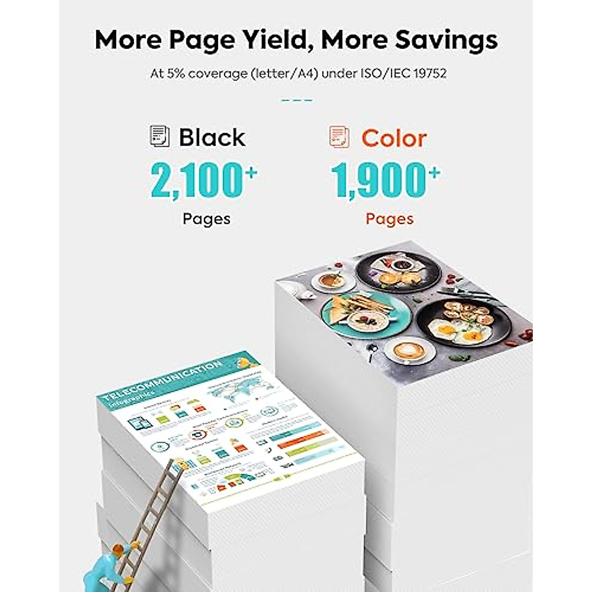 TESEN 069 Compatible Toner Cartridge Replacement for Canon CRG-069 069 Toner Cartridge Using with Canon Imageclass LBP674Cdw MF753Cdw MF751Cdw Printer 4-Pack