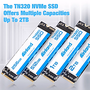 INLAND TN320 512GB NVMe M.2 PCIe Gen3x4 2280 Internal Solid State Drive SSD - Up to 2000 MB/s, 3D NAND, Storage and Memory for Laptop & PC Desktop