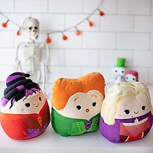 Squishmallows 8-Inch Hocus Pocus Set - Sanderson Sisters Witches - Official Jazwares Halloween Plush - Collectible Soft & Squishy Stuffed Animal Toy - Add to Your Squad - Gift for Kids, Girls & Boys