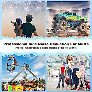 SNR35dB Hearing Protection Ear Muffs for Noise Reduction, Effective Ear Protection, Noise Cancelling Ear Muffs, Ear Protection for Shooting, Mowing, Autism, Sleeping, Safety Earmuffs with Storage Bag