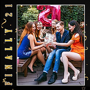 24 Sets Drink Pouches with Straws Cheer to 21 Years Reclosable Plastic Juice Pouches Translucent Drink Bags Hand Held Disposable Beverage Bags for Adults Drinks Beverage Liquor Party Favors, 17 oz