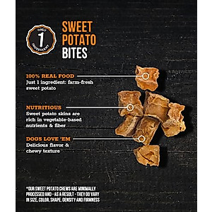 Wholesome Pride Sweet Potato Bites 100% All-Natural Single Ingredient Dog Treats, 8 oz