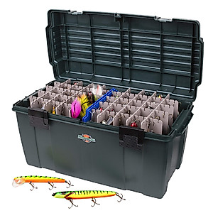 Flambeau Outdoors 6127ZR Maximizer Large Lure Storage Box with Zerust Anti-Corrosion Technology, [1] Dry Box, Deep Green, 27.5x13.75x14-Inch