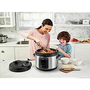Crock-Pot Large 10 Quart Express Crock Multi-Cooker Programmable Pressure Cooker, Slow Cooker and Food Warmer, Stainless Steel (2097588)