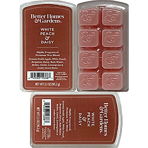 Better Homes & Gardens. Better Homes and Gardens - White Peach and Daisy 3.5oz Scented Wax Cubes 3-Pack Pink