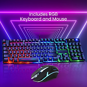 Dell RGB Gaming Tower Computer PC, Intel Core i7 6th Gen, 32GB DDR4 Ram, 1TB Solid State Drive, AMD Radeon RX 6400 4GB GDDR6, Built-in WiFi, HDMI, RGB Set, Windows 10 Pro (Renewed)