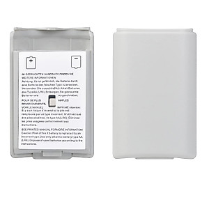 4 Pack Battery Pack Cover Shell Case for Xbox 360 Wireless Controller (2*Black, 2*White)