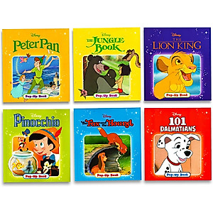 Disney Storybooks Set for Toddlers, Kids - Bundle of 14 Disney and Pixar Books for Boys, Girls Featuring Cars, Bambi, Toy Story, Dumbo, and More (8 Disney Storybooks, 6 Pixar Pop Up Books)