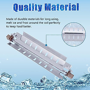 WR51X10055 Refrigerator Defrost Heater Kit,WR55X10025 Temperature Sensor,WR50X10068 Defrost Thermostat Replacement for General Electric Hotpoint Refrigerators Replaces WR51X10030