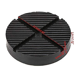 Universal Floor Jack Rubber Pad Jack Pad Adapter Pinch Weld Side Frame Rail Protector Puck/Pad (1 Pack)