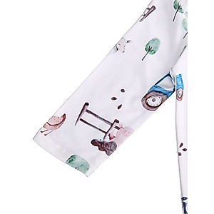Qiylii Unisex Infant Baby Gown Sleeping Bag Newborn Boy Girl Knotted Sleeper Nighgown Pajamas Coming Home Outfits (C Cute Animal, 0-3 Months)