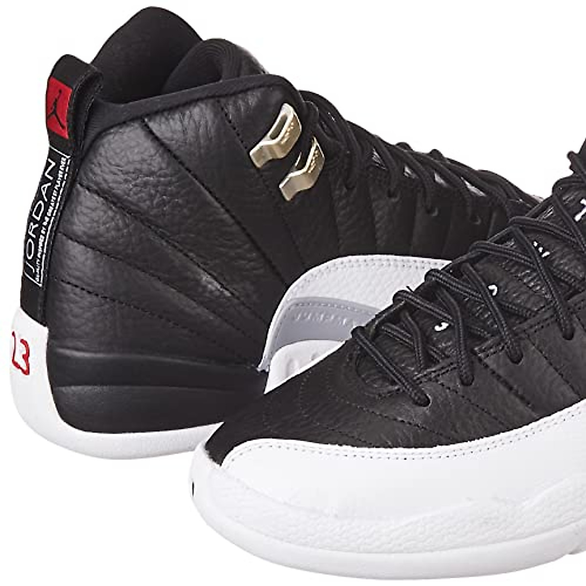 Jordan Boy's Air Jordan 12 Retro (Big Kid) Black/Varsity Red/White 4 Big Kid M