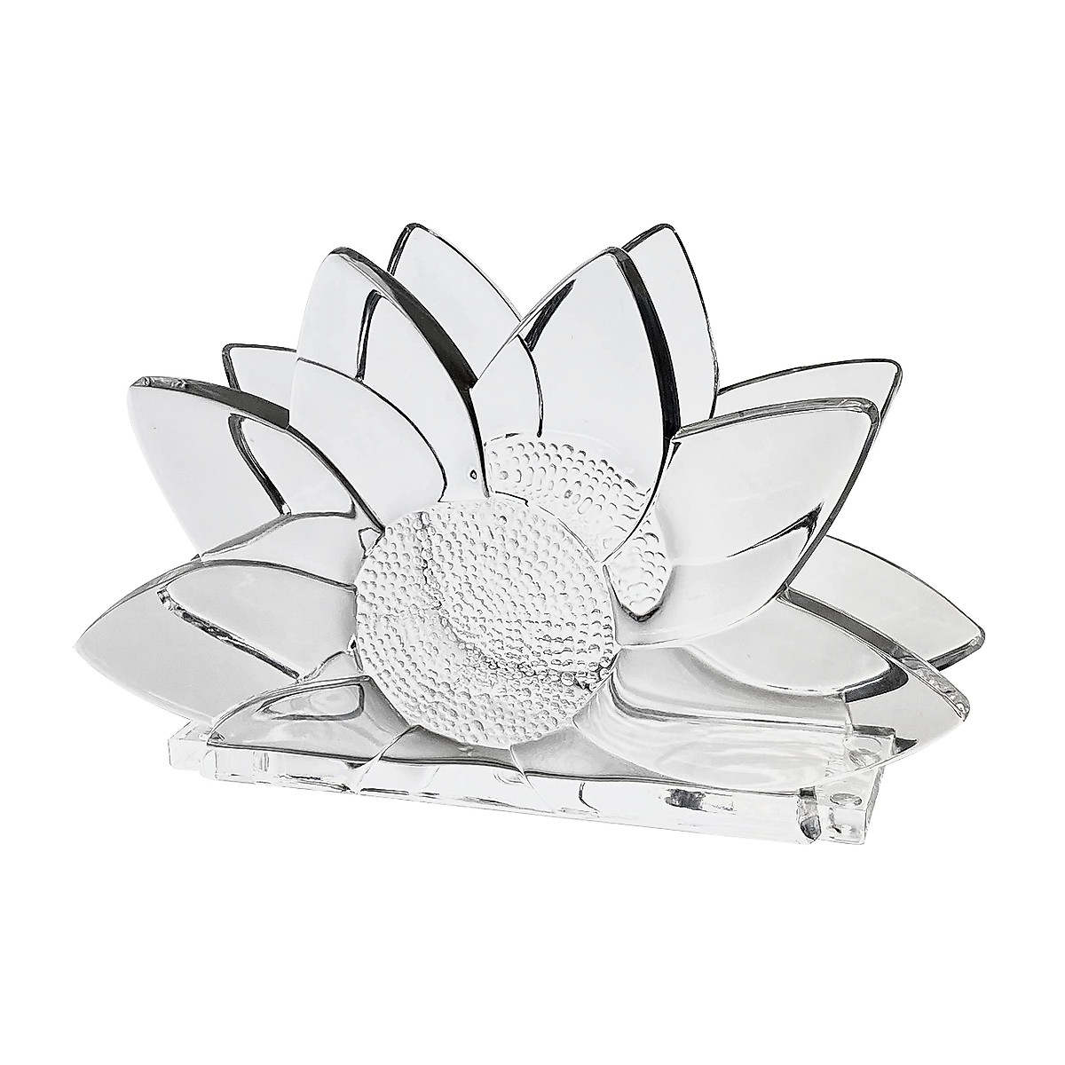 KLIFA- SUNFLOWER Acrylic Napkin Holder, Freestanding Tissue Dispenser, Countertop, Clear