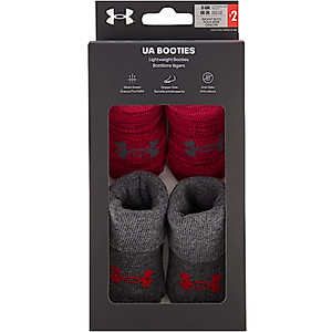 Under Armour Baby Boys Knit Bootie Sock, Black, 0-6 Months