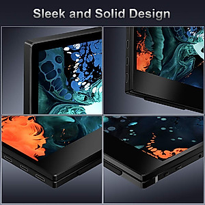 Portable Monitor – Upgraded 15.6 Inch 1080P FHD HDR FreeSync Ultra Slim USB-C Portable Display with Kickstand Type-C Mini HDMI Speakers for Laptop PC Mac Surface Xbox PS4 Switch Phone (Renewed)