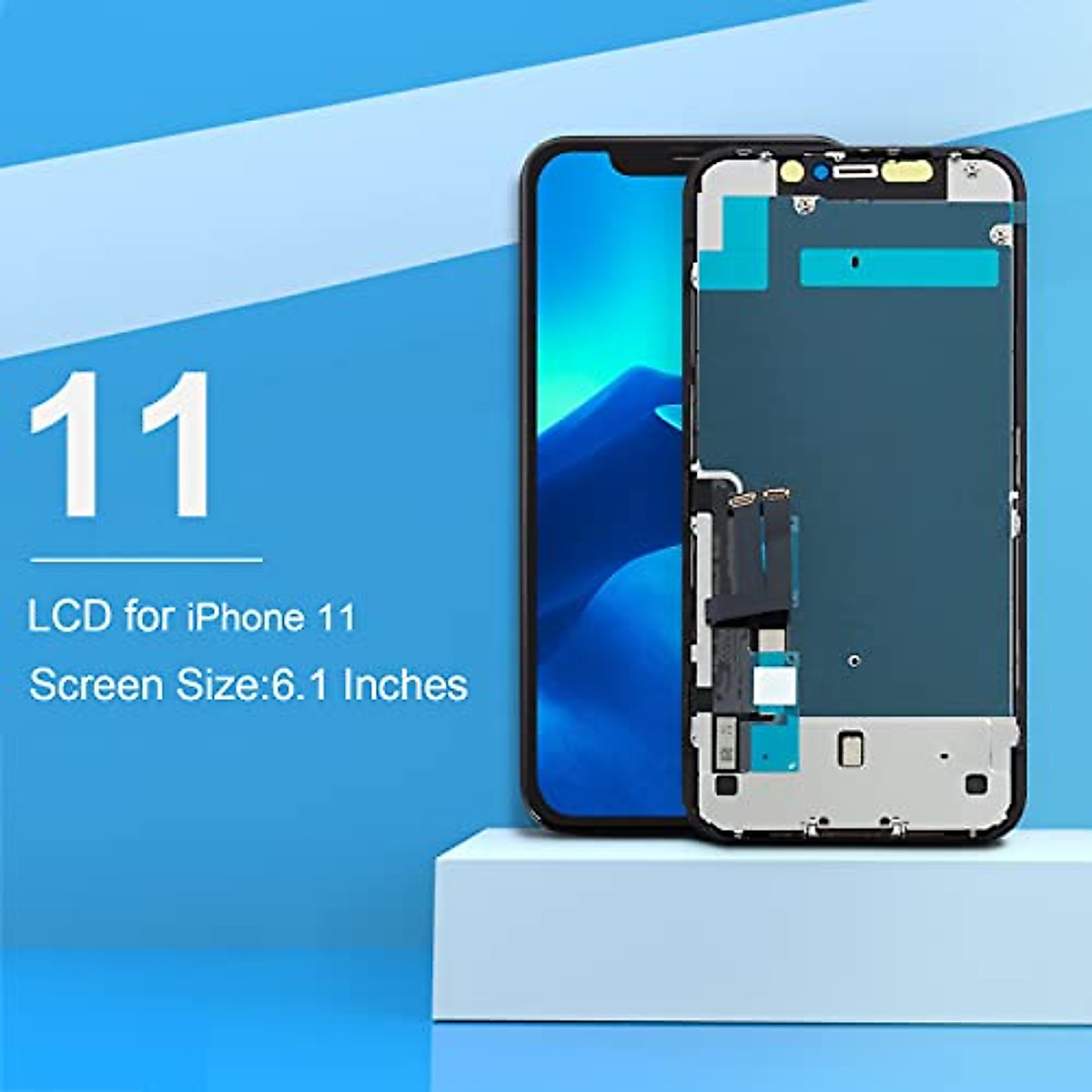 for iPhone 11 Screen Replacement, ZongCailcd Premium 6.1 inch for iPhone 11 LCD Digitizer Display for A2111, A2223, A2221, Full Assembly with Practical Repair Tools