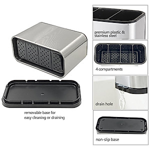 WSKC Flatware Caddy Stainless Steel Cutlery Organizer (small)