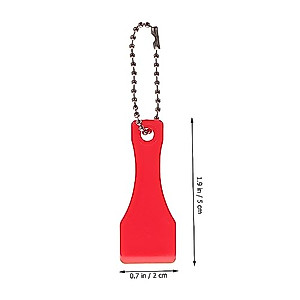 TOKIDNY 10pcs Scraper Ticket Scratcher Tool Ticker Scrapers Scratching Tools Scratch Off Tool for Tickets Ticket Scratchers Stickers Plastic Red